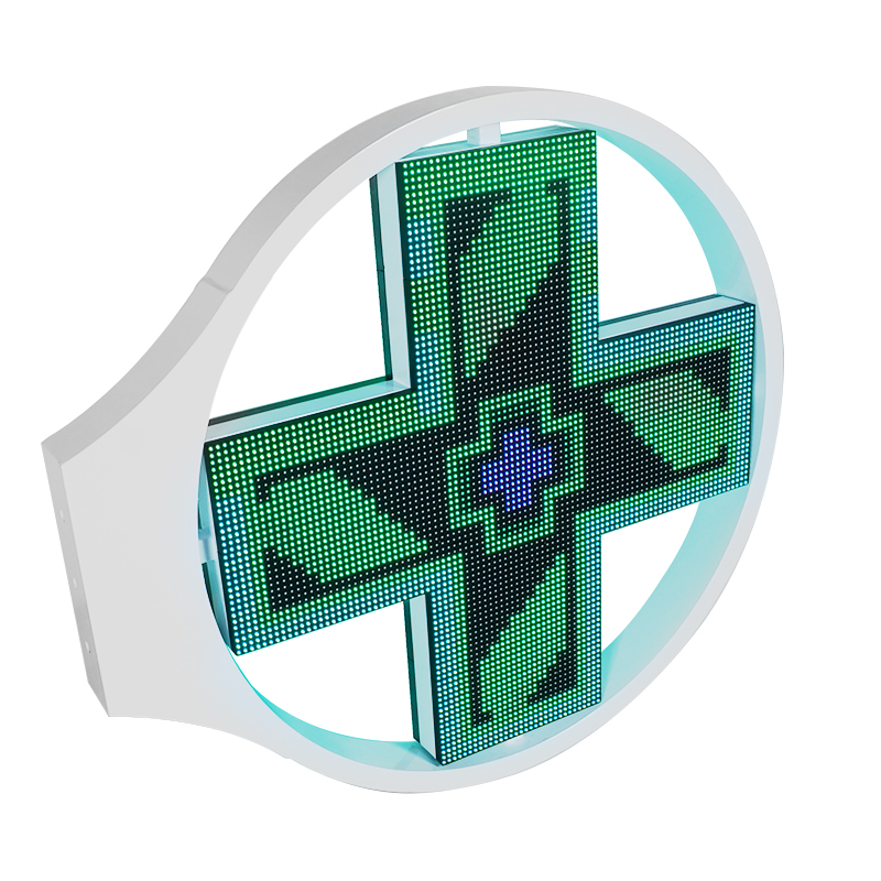 Sunrise Double Side Outdoor LED Cross Sign