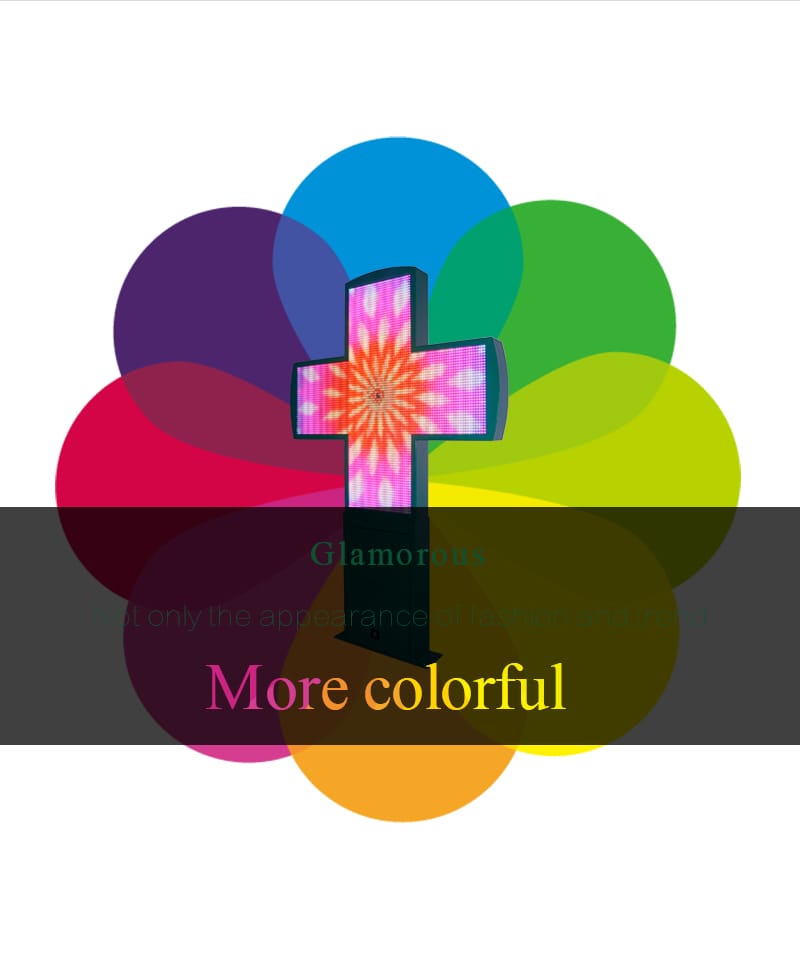 Glamorous cross type led display