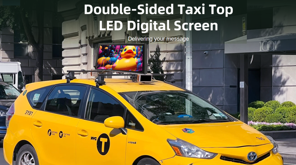 Double-Sided Taxi Top LED Digital Screen