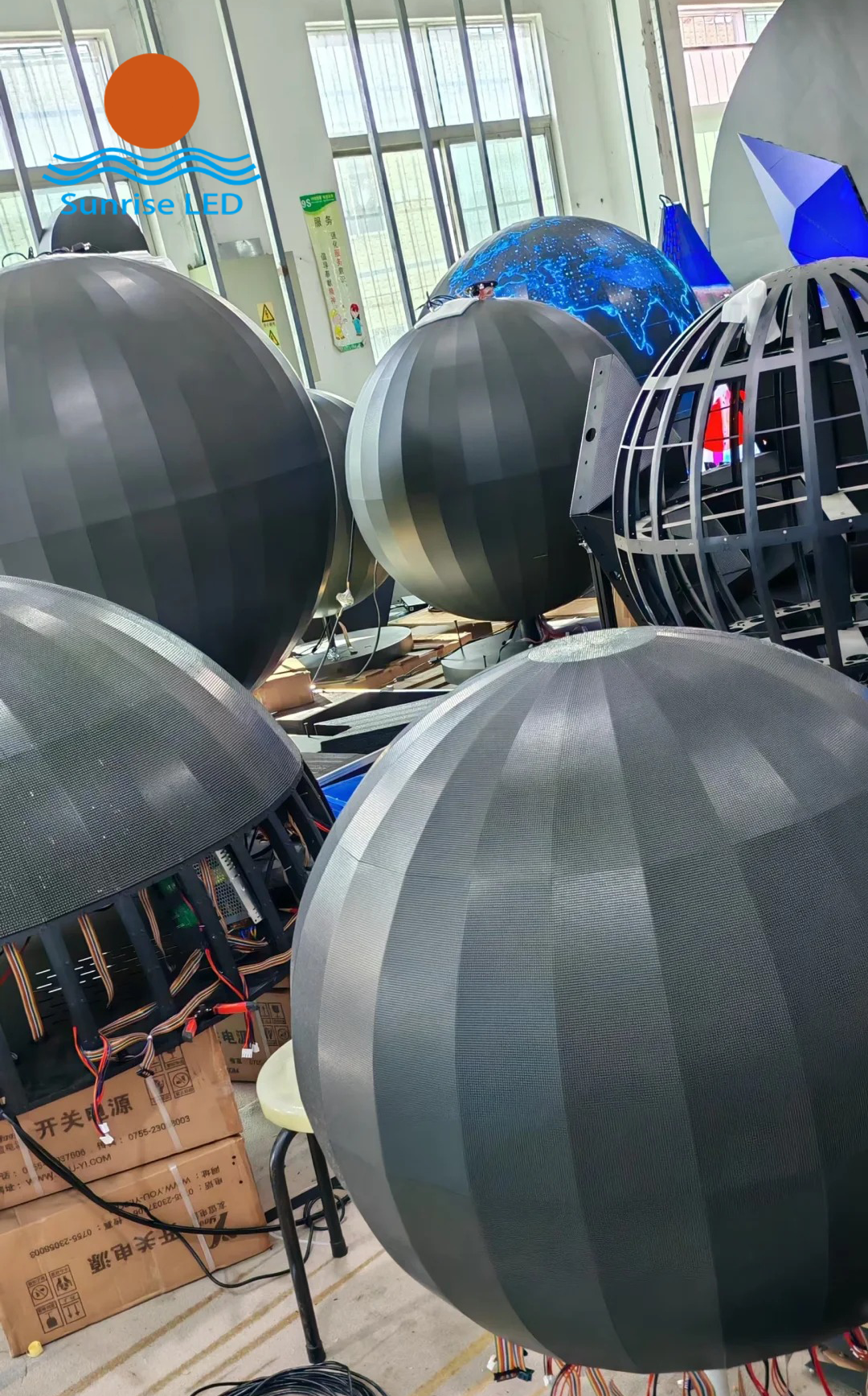 Creative display mainstream LED spherical screen to experience visual ...