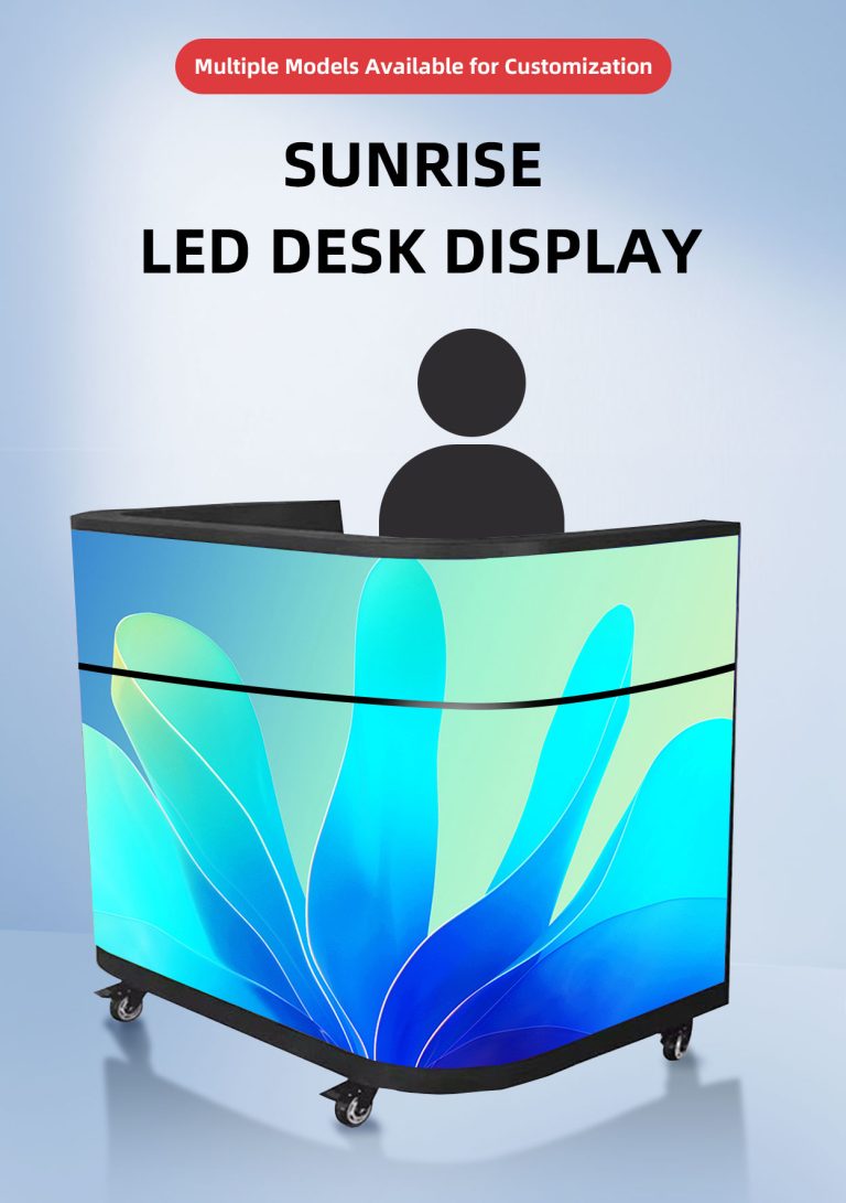 Custom LED Counter DJ Booth Facade Front Desk Screen P1.86/P2.5 Indoor ...